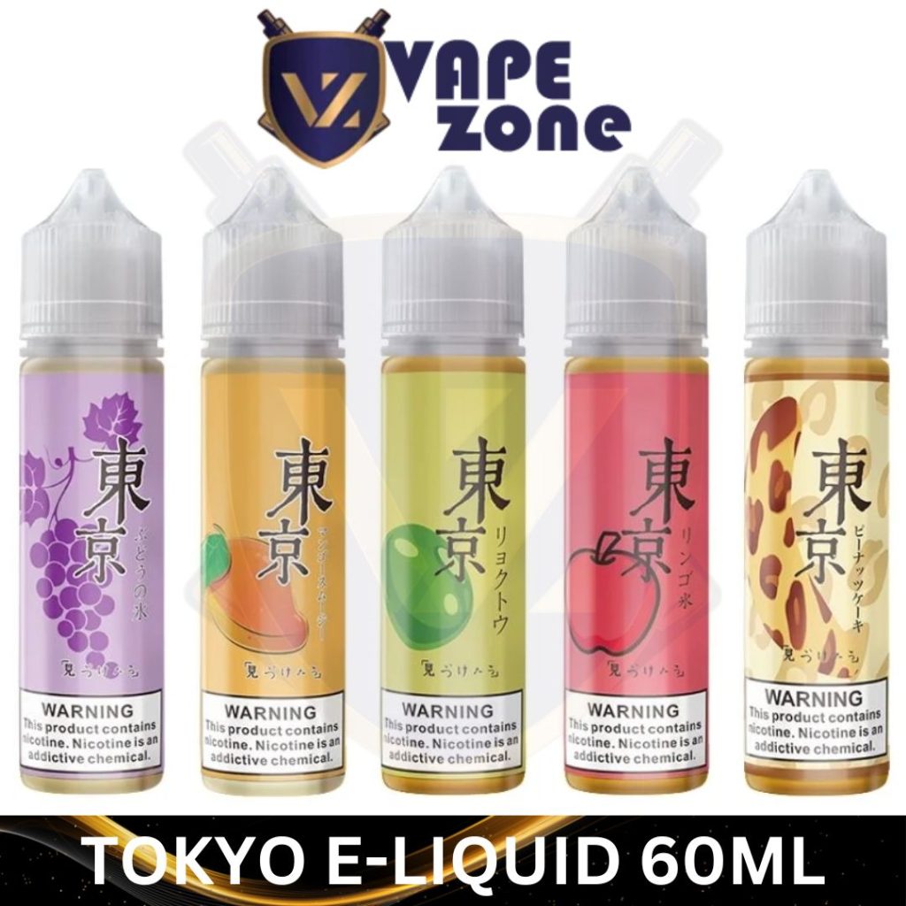 TOKYO E-LIQUID 60ML ALL FLAVORS 3MG USA MADE - Vape Zone UAE