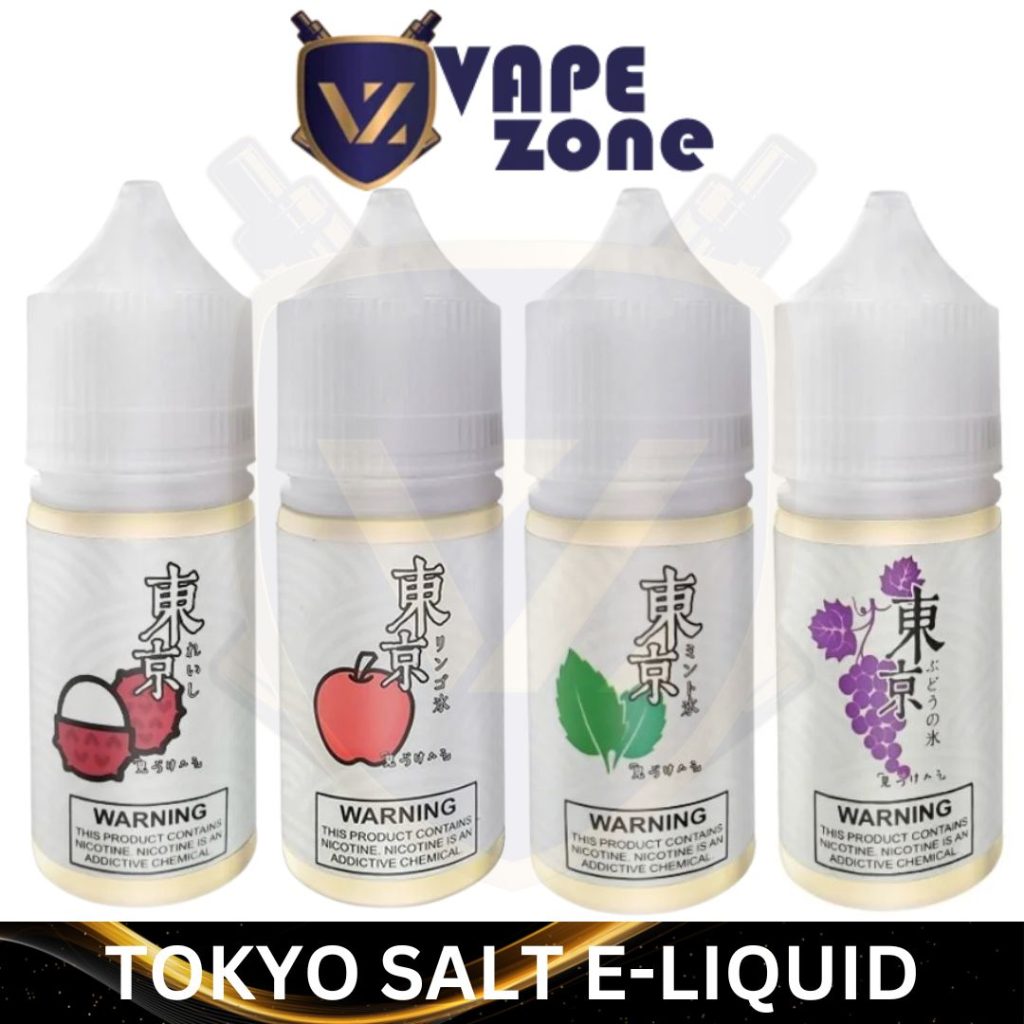 TOKYO SALTNIC E-LIQUID ALL FLAVORS MADE IN USA - Vape Zone UAE