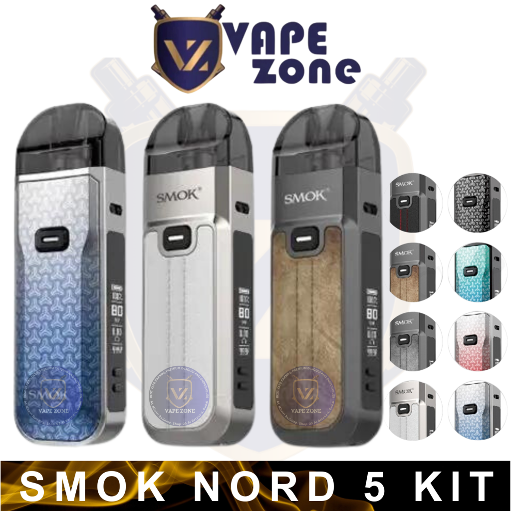 SMOK NORD 5 80W POD KIT - Vape Zone UAE