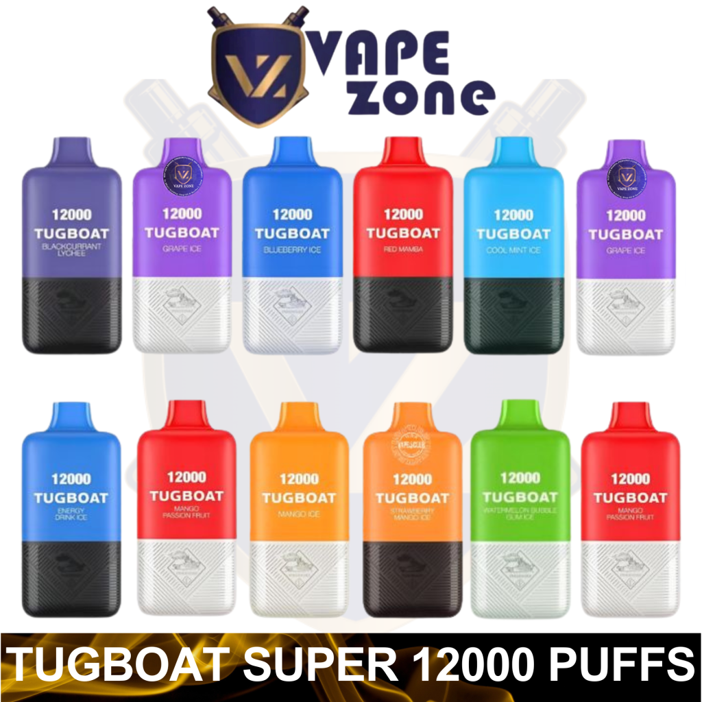 TUGBOAT SUPER 12000 PUFFS DISPOSABLE IN UAE - Vape Zone UAE