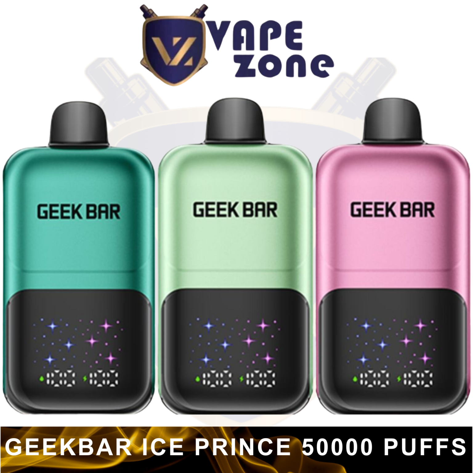 Geek Bar Ice Prince Upto 50000 Puffs 50mg Nicotine Disposable - Vape ...